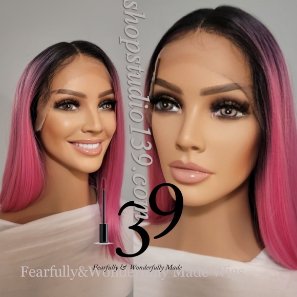 Shopstudio139.com | Hair | Barbie Pink Hd Lace Front Wig With Middle ...